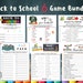 Back to School 6 Game Bundle Classroom Game for Kids - Etsy