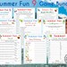 9 in 1 Summer Fun Game Bundle Summertime Game Summer Party - Etsy