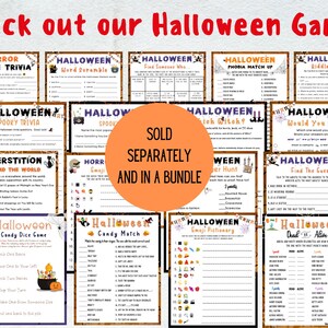 Halloween Charades Game Printable Fun Halloween Game Halloween ...