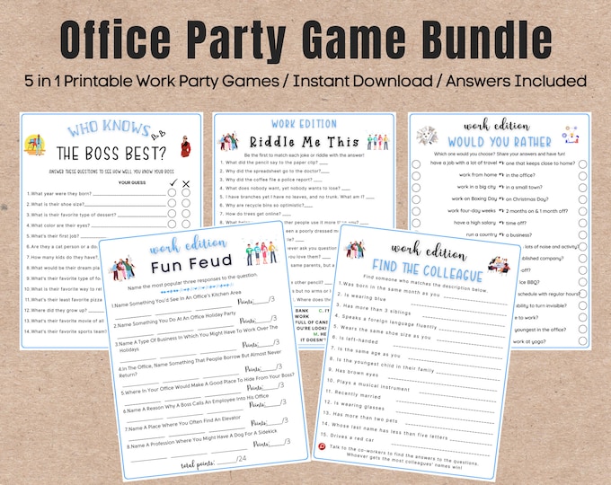 Büro Emoji Team-Building-Spiel für Büro-Party Icebreaker Fun Corporate ...