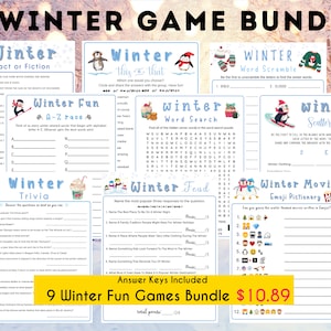 Winter Fun Emoji Pictionary Game Winter Printable Game Fun Winter ...