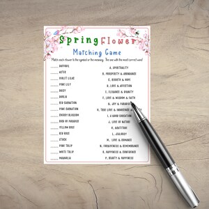 10 Spring Printable Game Bundle | Fun Spring Party Games | Springtime ...