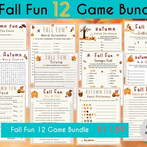 Fall Fun Trivia Game | Autumn Days Trivia Quiz | Fall Fun Game | Family ...