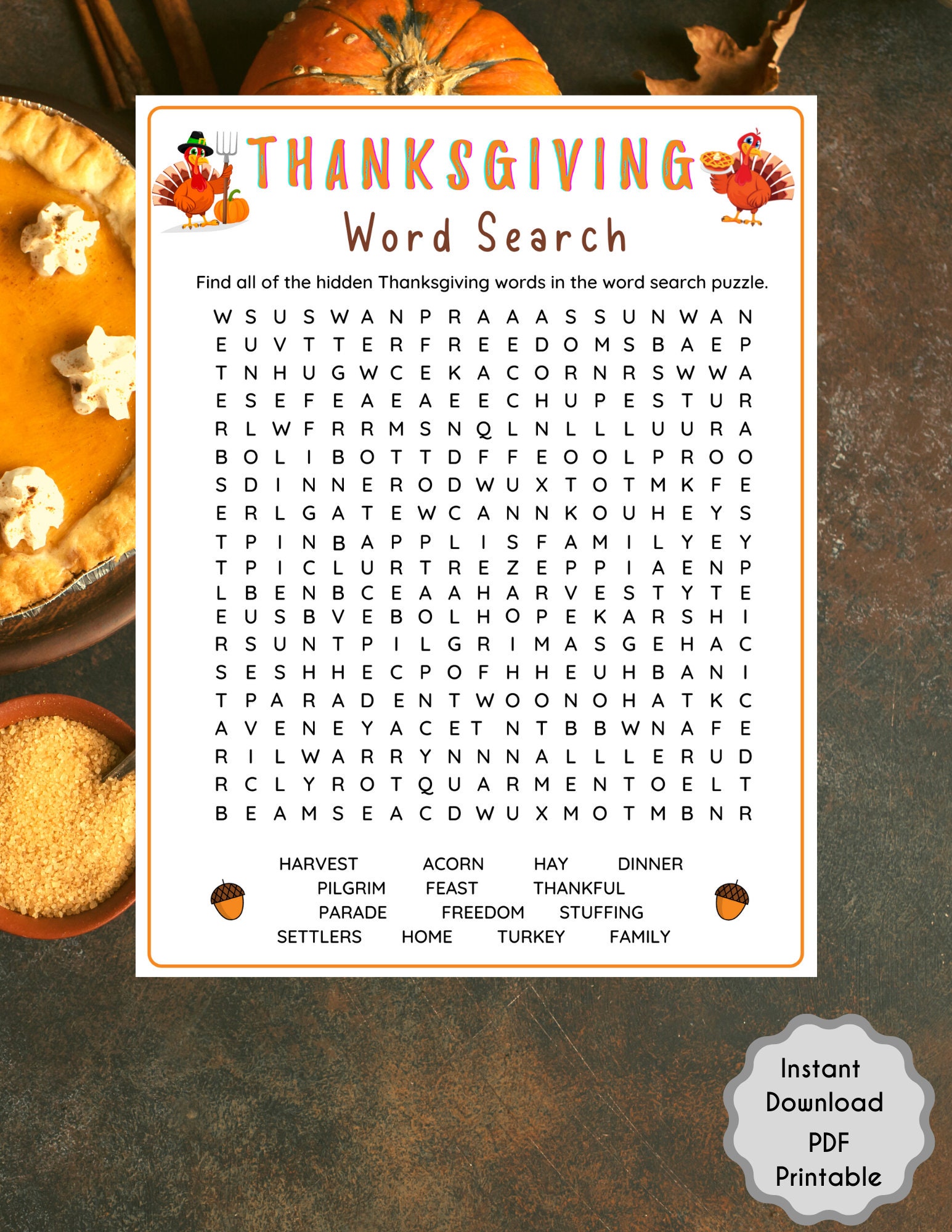 5 Thanksgiving Game Bundle Vol.1 Thanksgiving Printable - Etsy