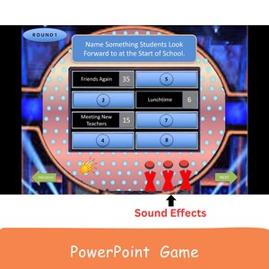 Back to School Friendly Feud Game: Editable Powerpoint Trivia (digital ...