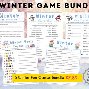 Winter Fact or Fiction Printable Game Winter Office Party Game Winter ...