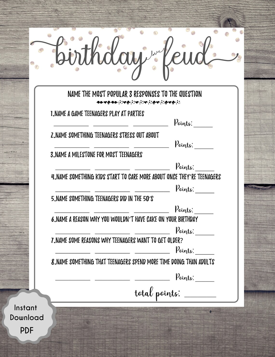 Fun Teen Boys Birthday Game Bundle Birthday Party Games - Etsy
