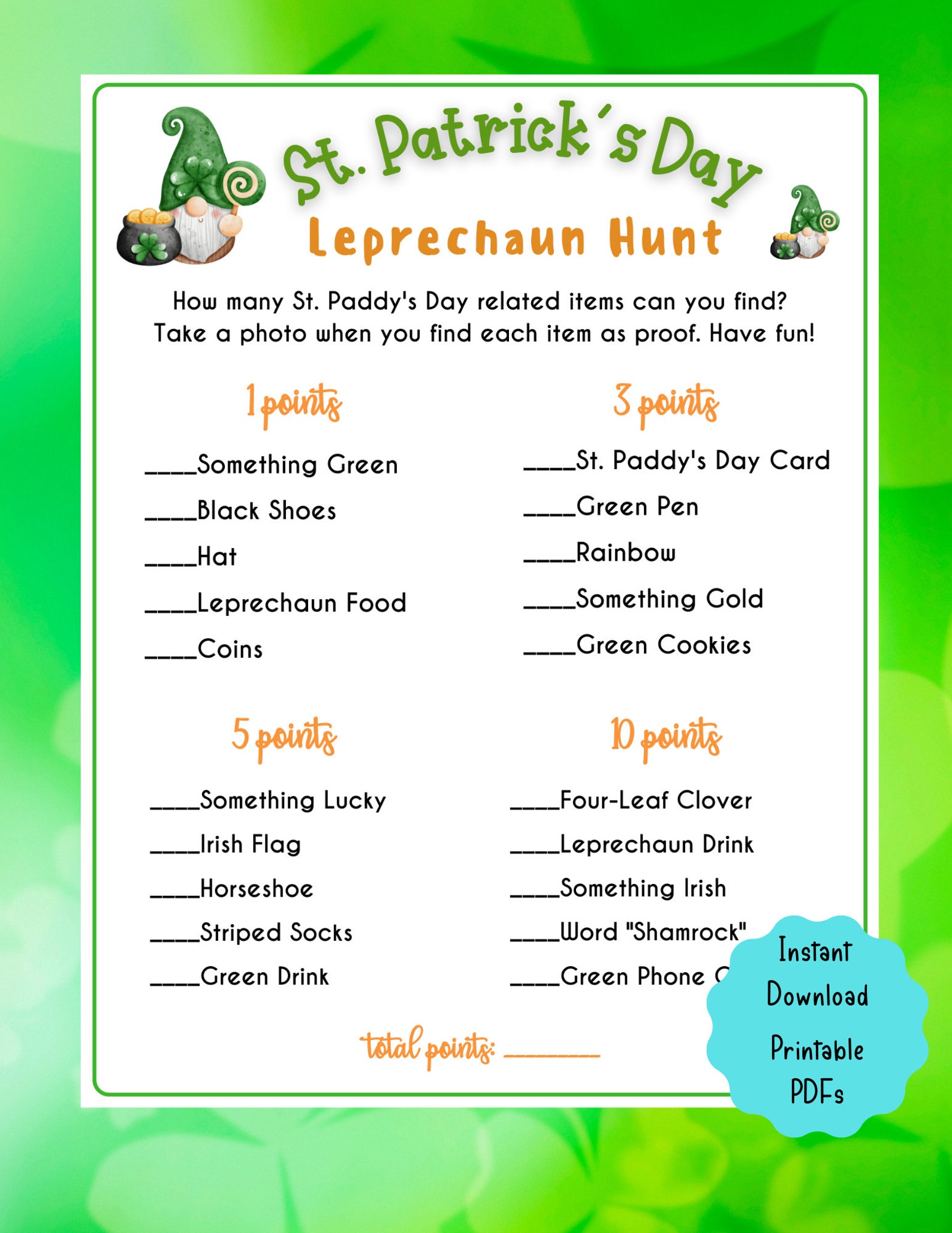 St. Patrick's Day Game Bundle Vol.1 St. Patrick's Day Printable Game ...