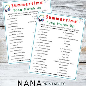 9 in 1 Summer Fun Game Bundle | Summertime Game | Summer Party Game ...