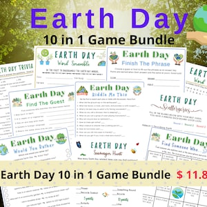 Earth Day Finish the Phrase Game Fun Earth Day Printable Game for Kids ...