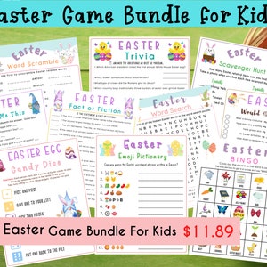 30 Easter Bingo Unique Cards With Calling Cards | Fun Printable Easter ...