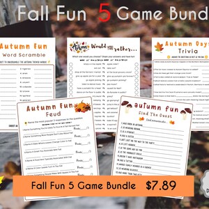 Fall Fun Trivia Game | Autumn Days Trivia Quiz | Fall Fun Game | Family ...