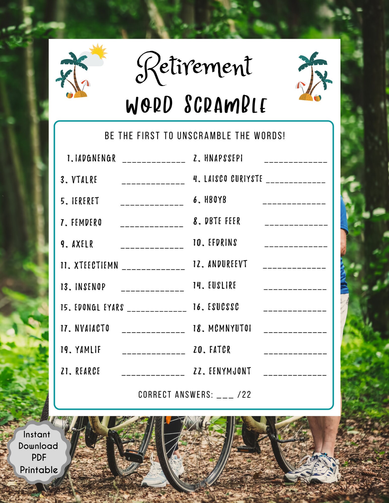 Retirement Party Game Retirement Word Scramble Fun Etsy Espa a Retirement Party Game Retirement Word Scramble Fun Etsy Espa a