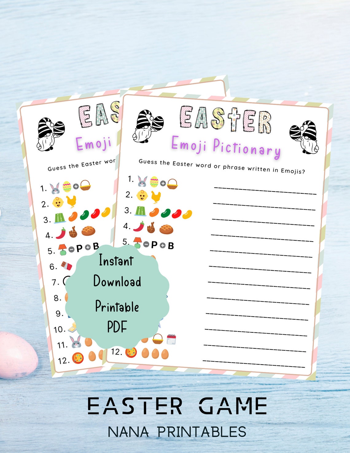 Easter Game Bundle Vol.1 | Printable Easter Game for Kids, Teens ...
