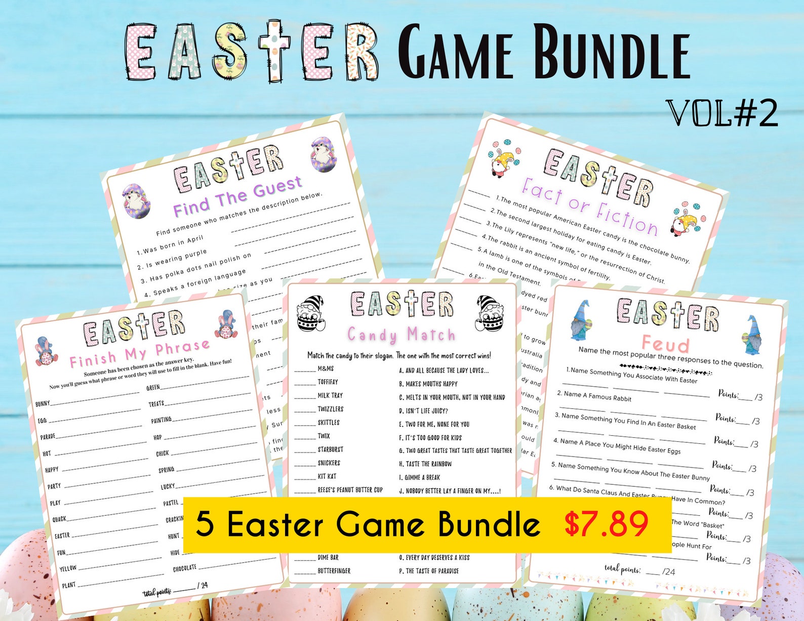 Easter Find Someone Who Bingo Game Easter Printable Game for - Etsy