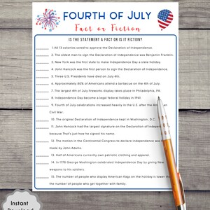Fourth of July 9 Game Bundle Independence Day Games 4th of July Family ...