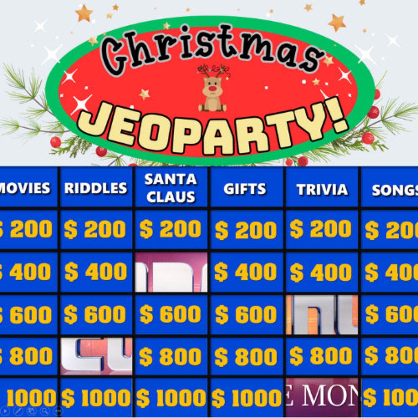 Christmas Jeopardy Powerpoint Game: Family Holiday Party (digital ...