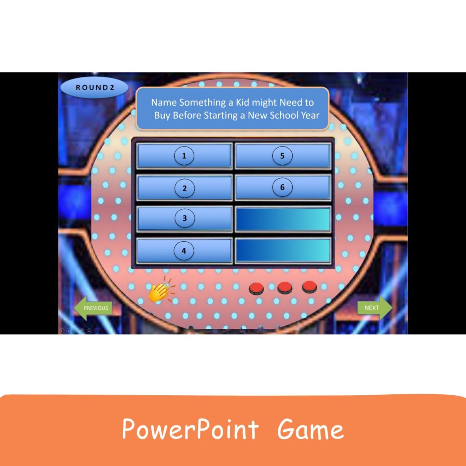 Back to School Friendly Feud Game: Editable Powerpoint Trivia (digital ...