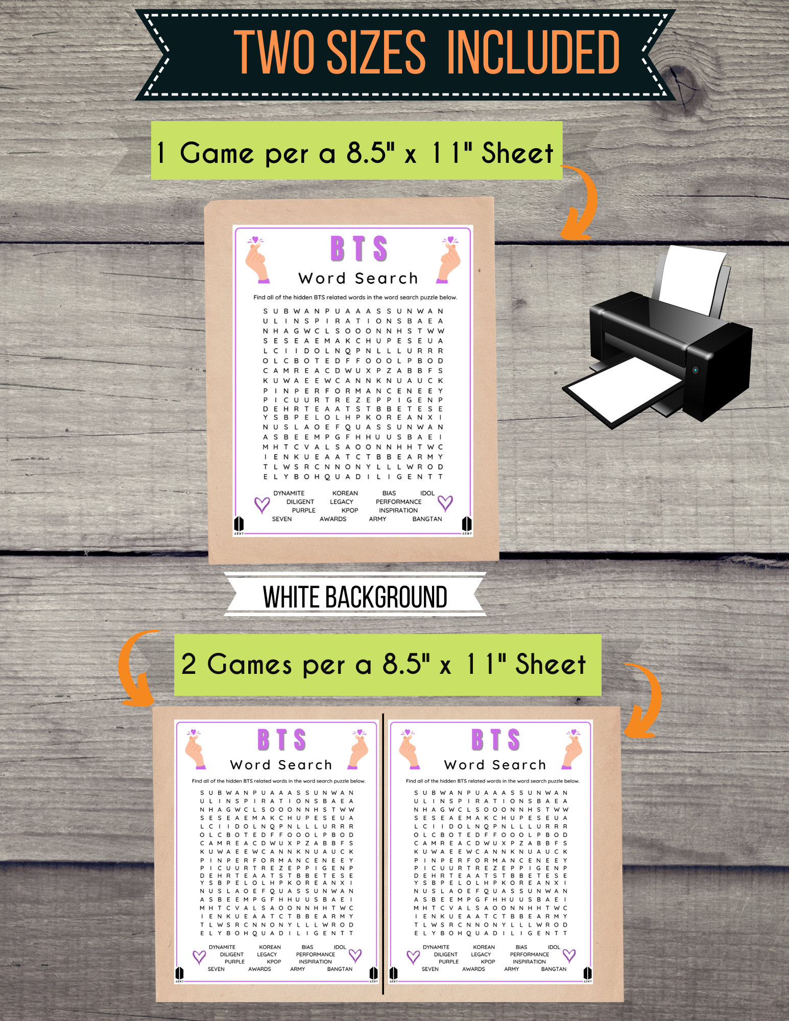 BTS Word Search Game: Kpop Trivia, Fun Party Game (printable) - Etsy