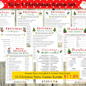 Christmas Find Someone Who Game: Holiday Party Printable (PDF) - Etsy