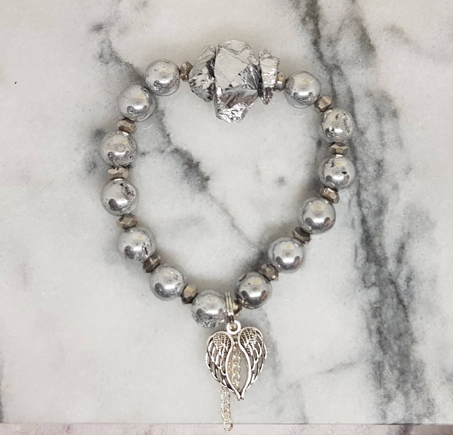 Raw gems bracelets jade agate ore quartz chunks | Etsy