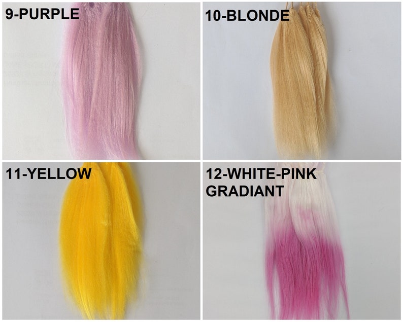 DOLL WIG Multiple Sizes and Colors Fnfdollstudio Style - Etsy