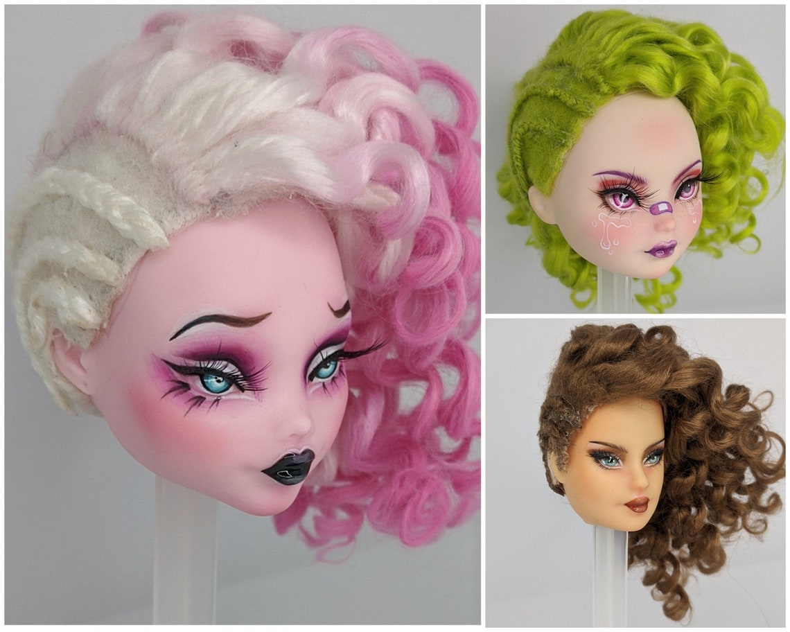 DOLL WIG Multiple Sizes and Colors Fnfdollstudio Style - Etsy