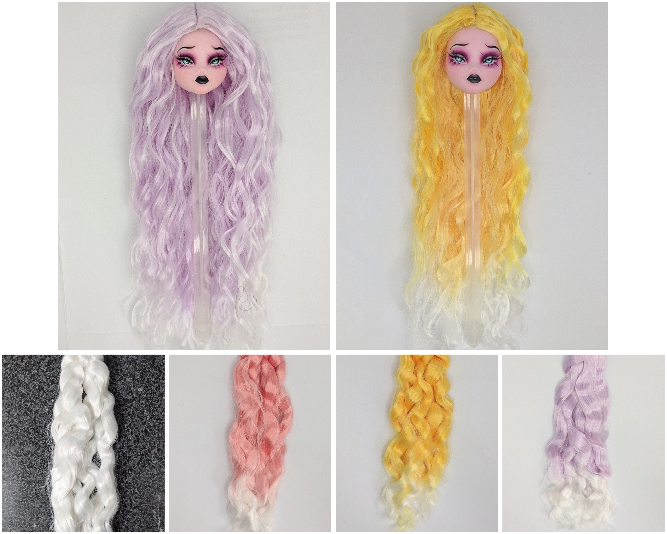 DOLL WIG Multiple Sizes and Colors Fnfdollstudio Style - Etsy