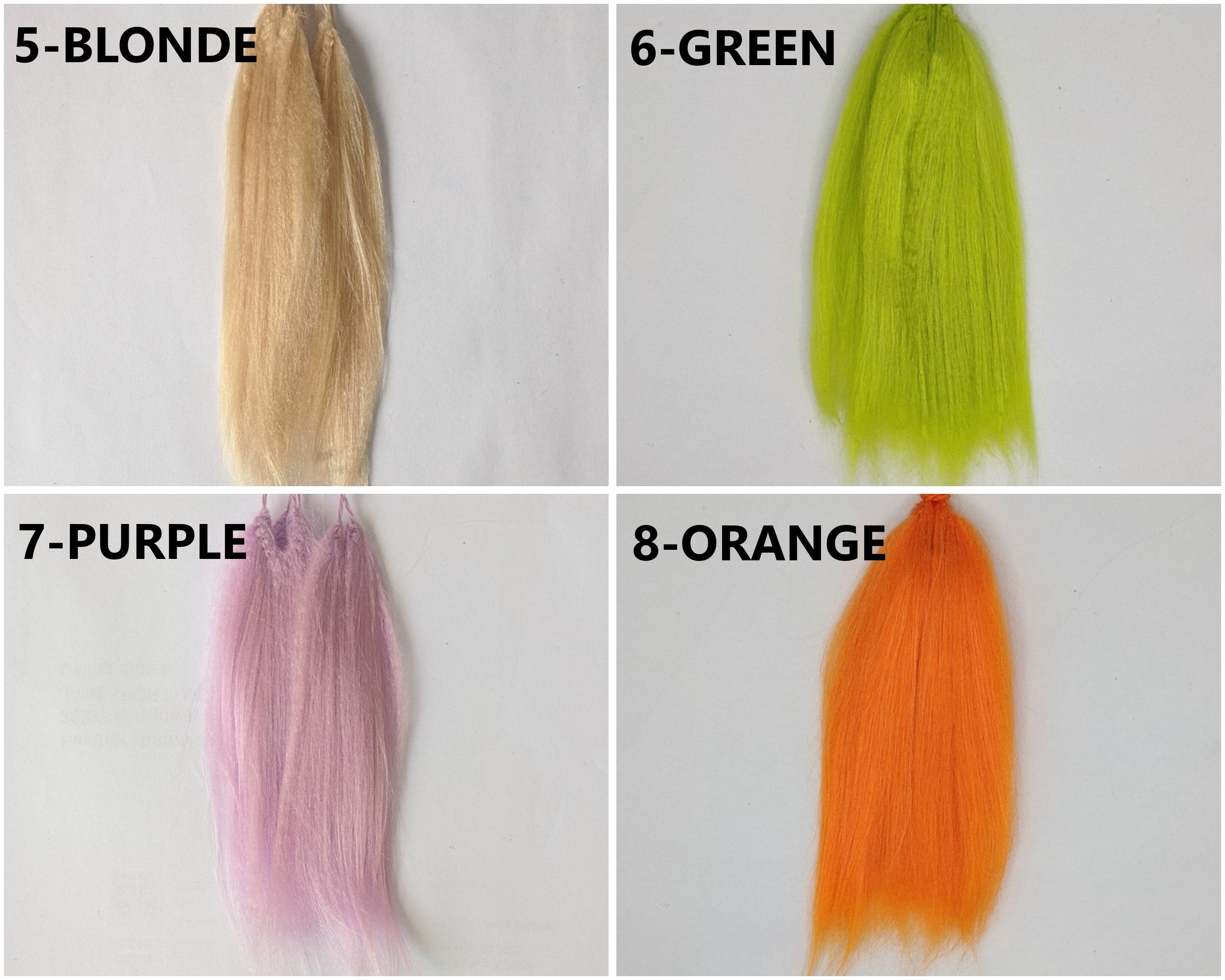 DOLL WIG - Multiple Sizes and Colors - Fnfdollstudio Style - Etsy