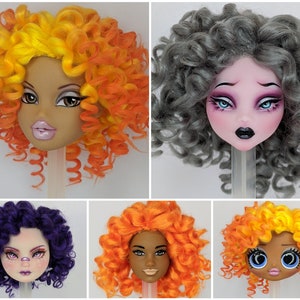 DOLL WIG - Multiple Sizes and Colors - Fnfdollstudio Style - Etsy