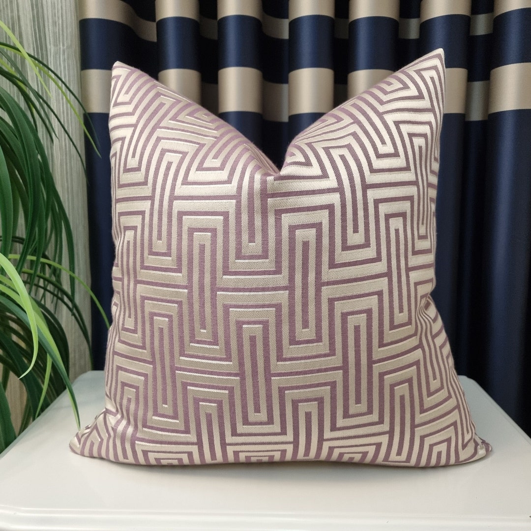 Lilac Pillow , Custom Size, High Quality Fabric, Sofa Pillow, Bed ...