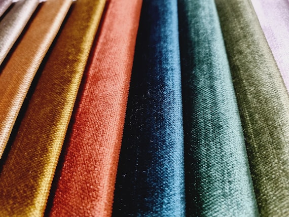 Luxury Silk Velvet Fabric 32 Colors by the Yard Fabric per - Etsy