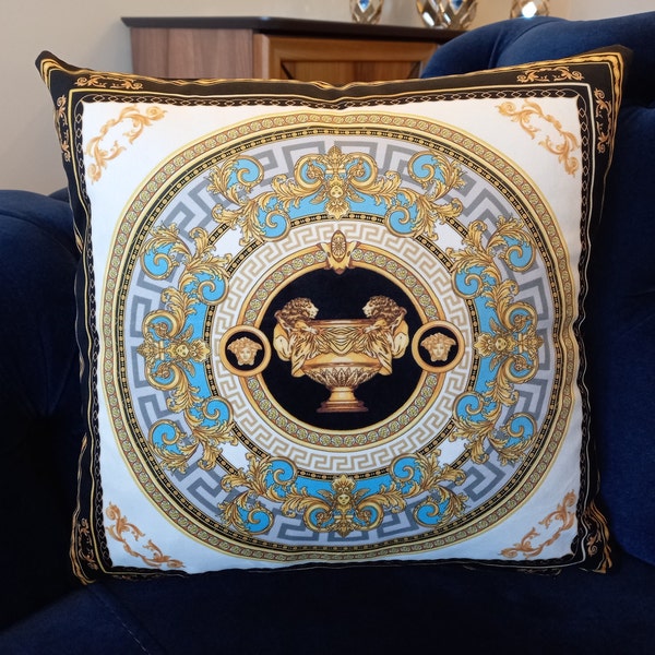 Greek Key Cushion - Etsy