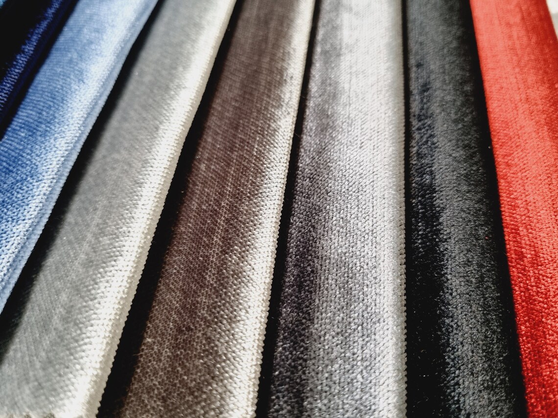 Luxury Silk Velvet Fabric, 32 Colors, by the Yard, Fabric per Yard ...