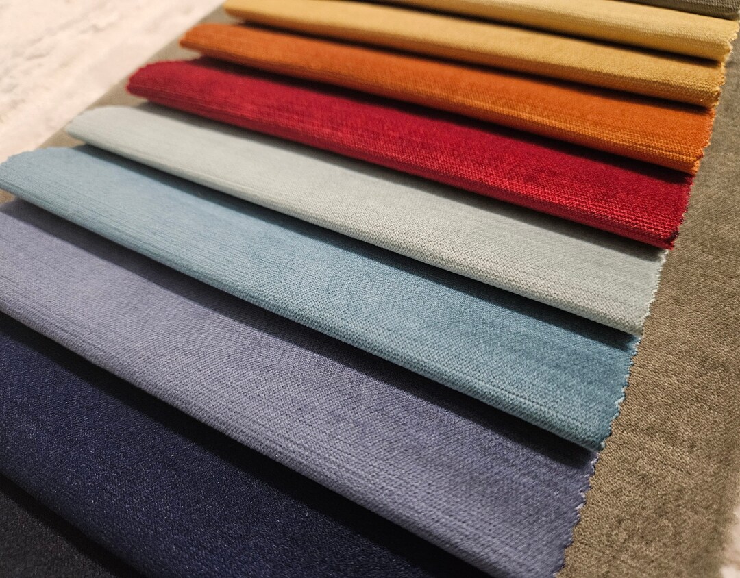 Luxury Matte Velvet Fabric, 32 Colors, Furniture Covering Velvet, Soft ...