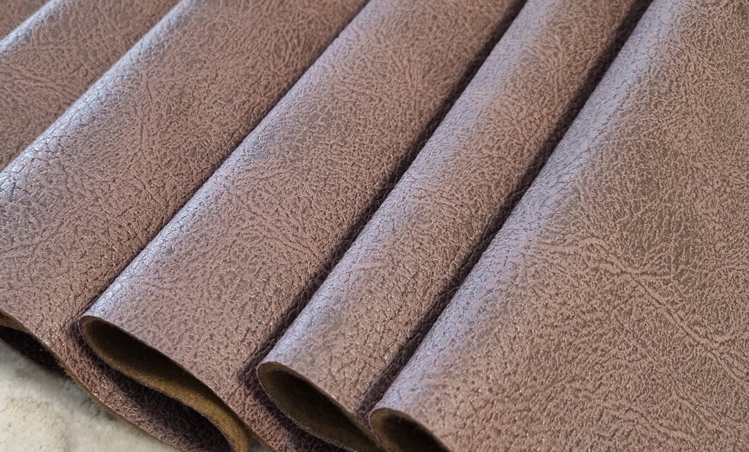 Soft Matte Faux Nubuck Leather Suede Effect Upholstery Fabric for ...