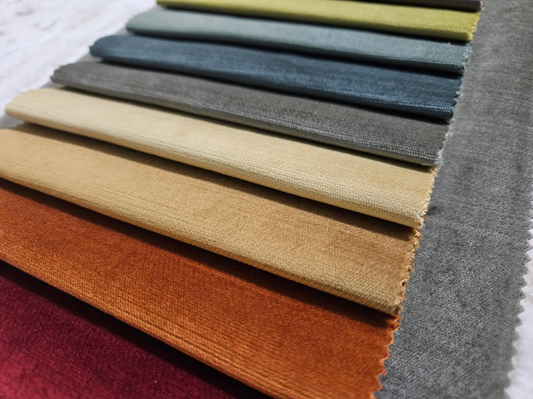 Luxury Matte Velvet Fabric, 32 Colors, by the Yard, Fabric per Yard ...