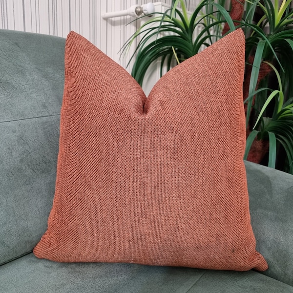Orange Linen Pillow - Etsy
