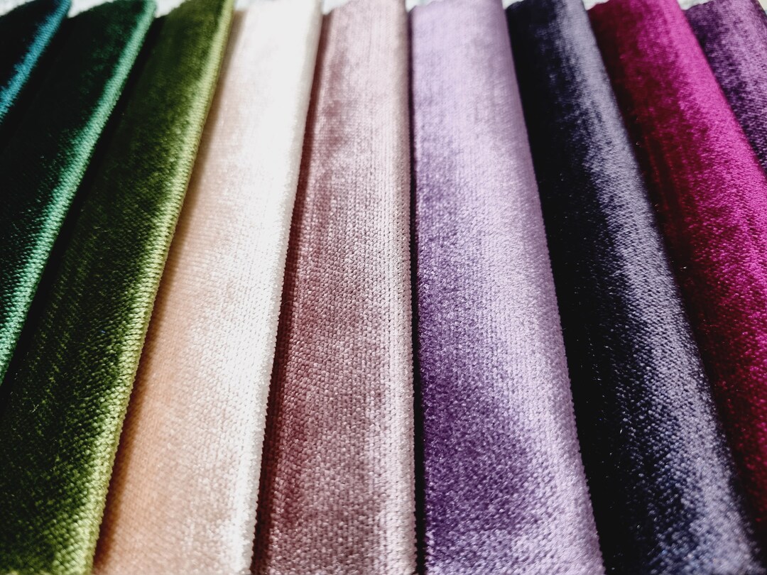 Luxury Silk Velvet Fabric, 32 Colors, by the Yard, Fabric per Yard ...