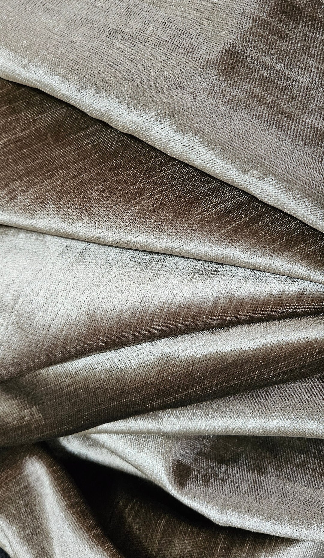 Bright Light Brown Silk Velvet Fabric , (color-07) Luxury Velvet Fabric ...