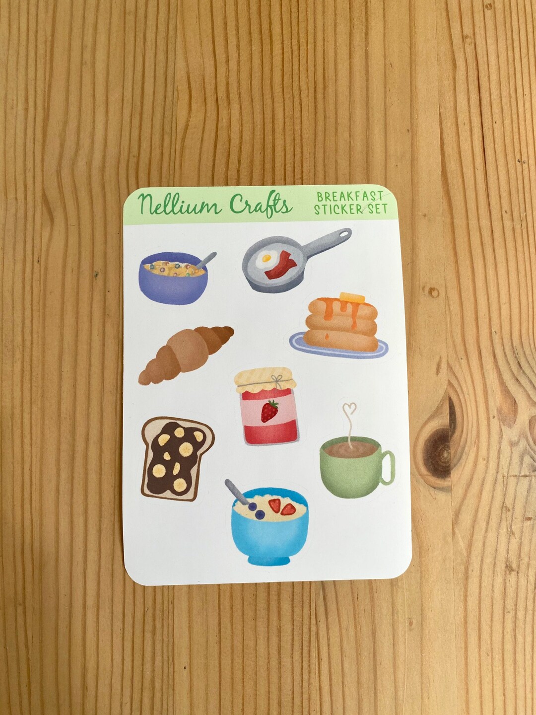 Breakfast Vinyl Sticker Set Sheet - Food Drink Cereal Stickers - Etsy