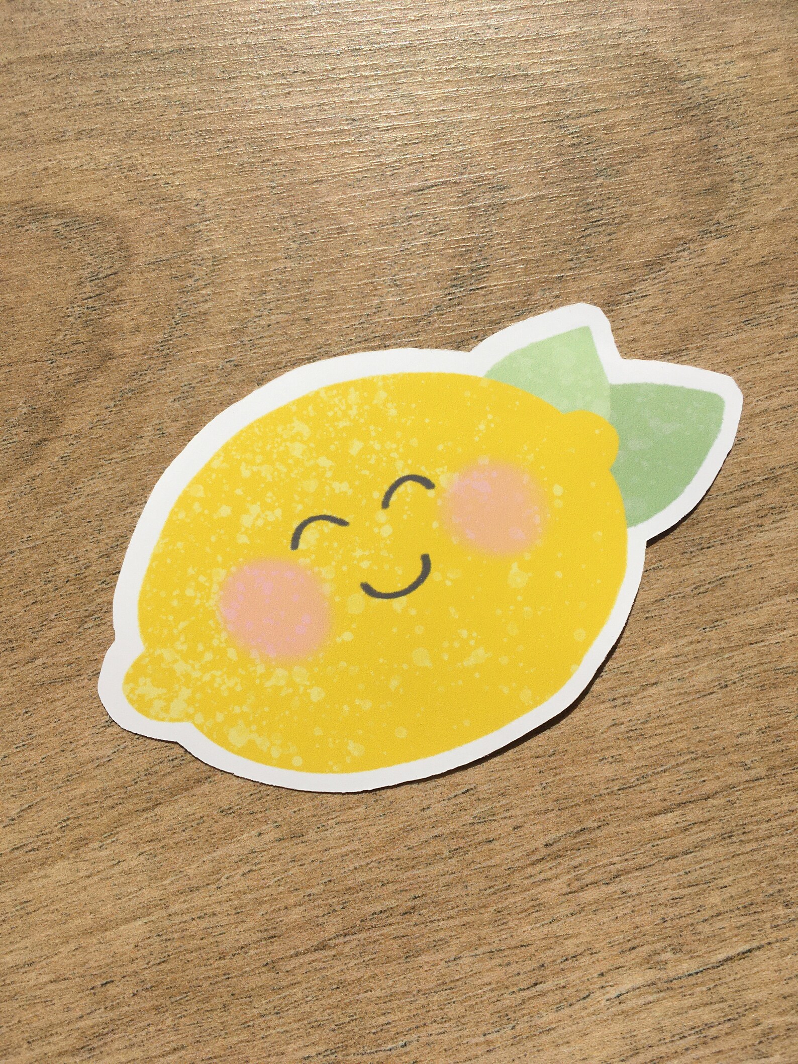 Happy Lemon Cute Kawaii Vinyl Sticker - Etsy Canada