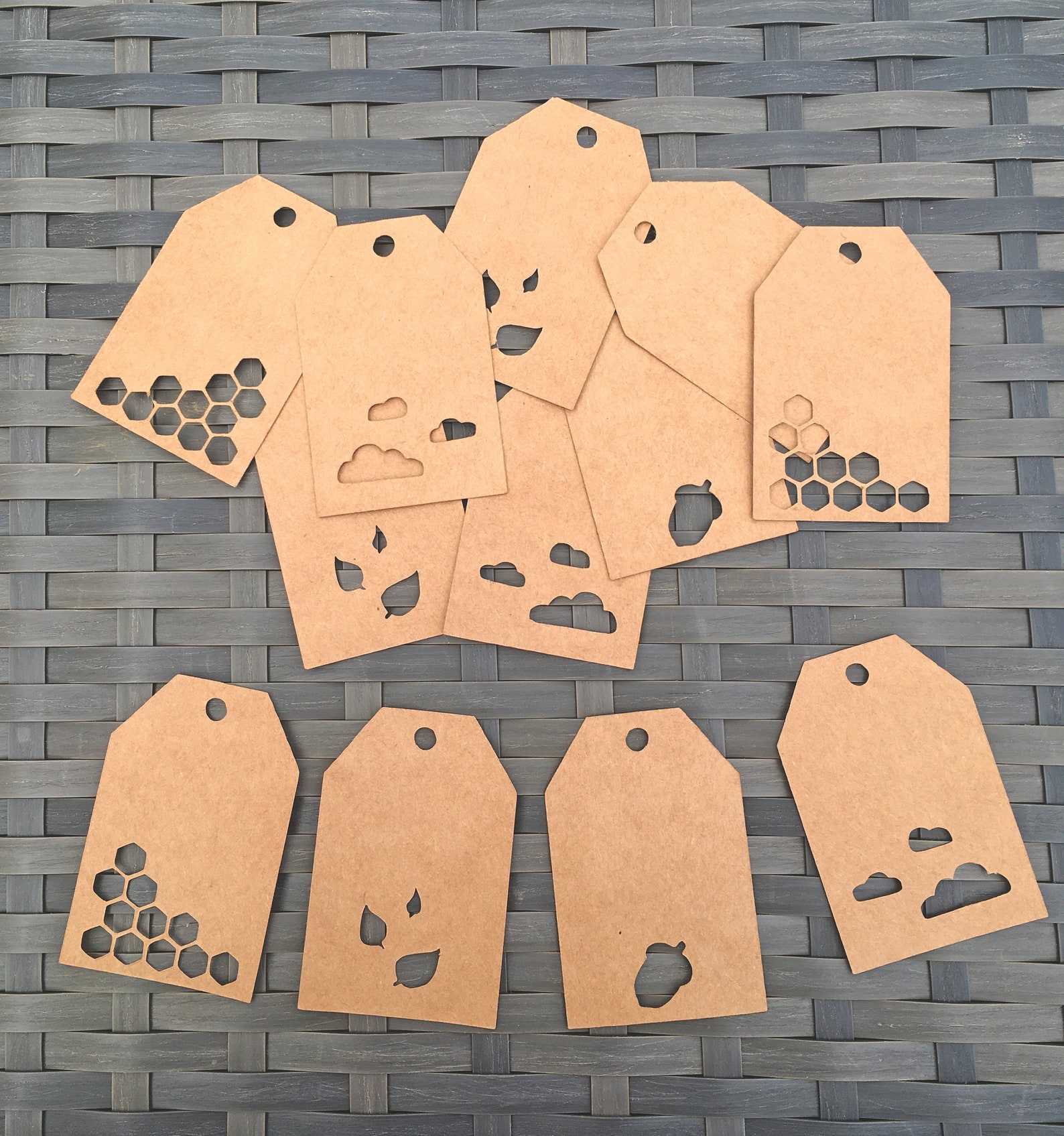 Nature Themed Mini Gift Tags 12 Tag Set - Etsy