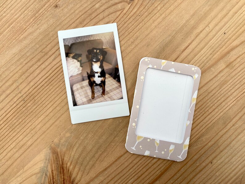 Retro Style Photo Sleeves Frames Party Celebration Champagne 10 Card ...