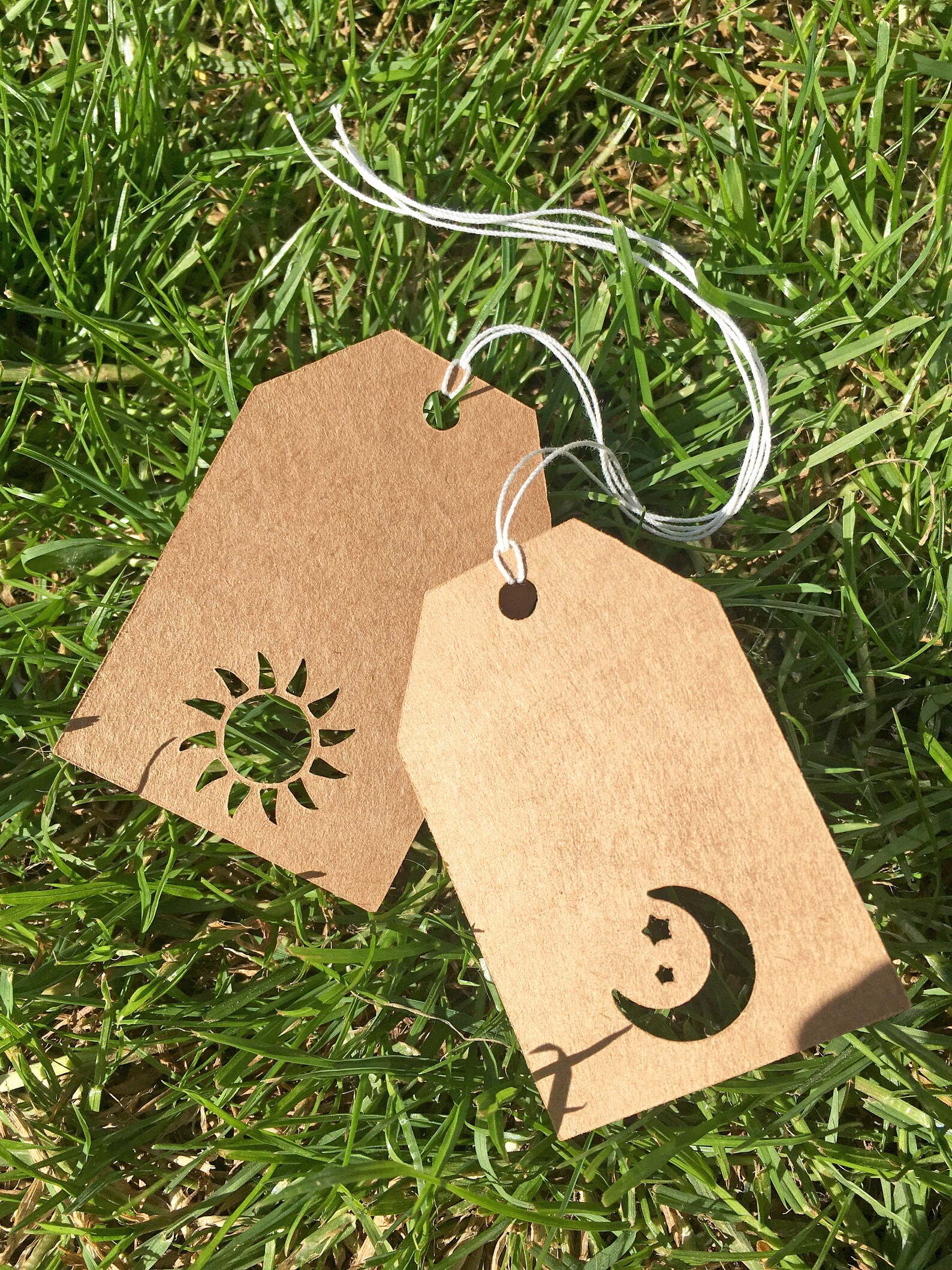 Sun and Moon Mini Gift Tags 12 Tag Set - Etsy UK