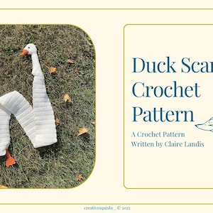 Digital Download Duck Scarf Crochet Pattern - Etsy