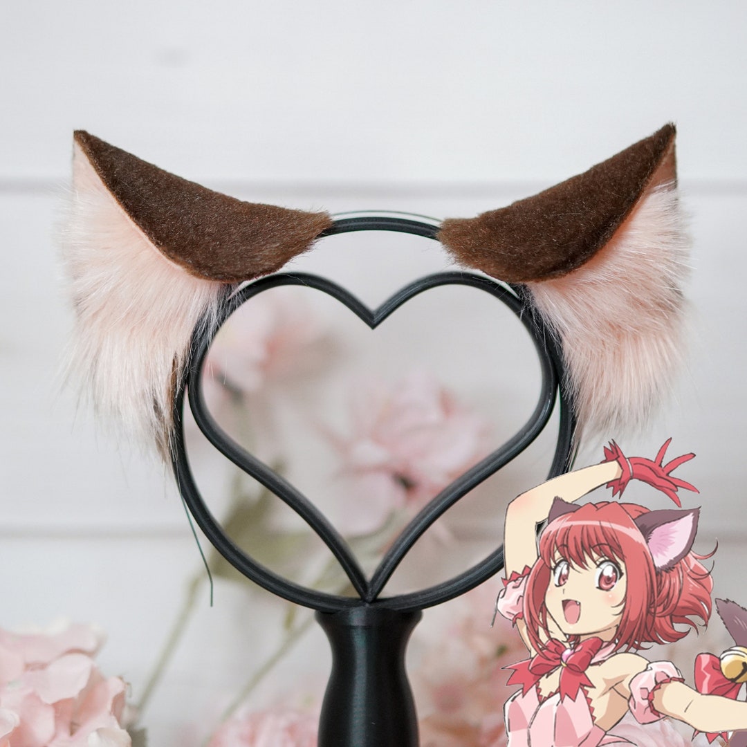 Tokyo Mew Mew Ichigo Momomiya Brown Cat Ears for Cosplay - Etsy