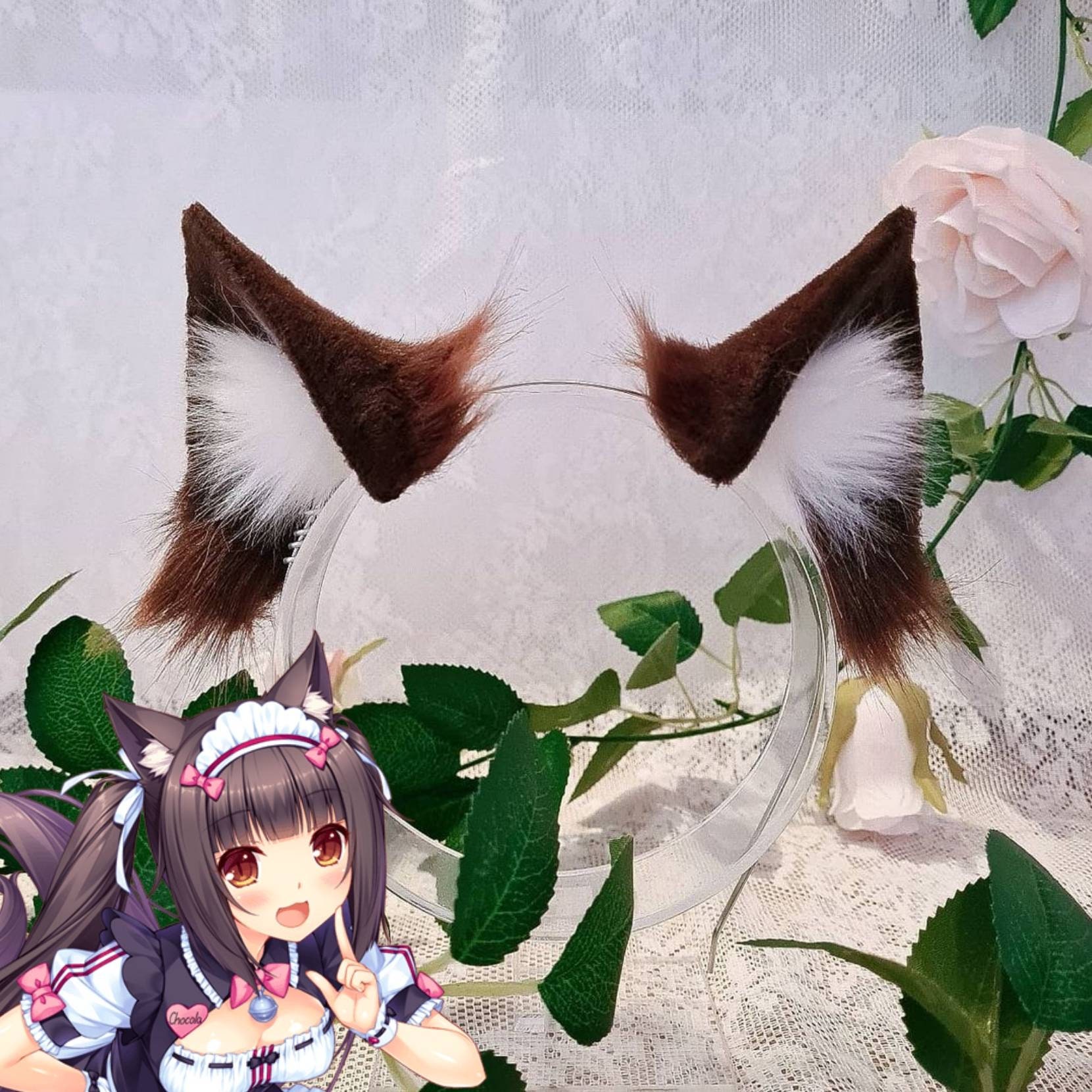 Chocola Nekopara Cosplay Cat Ears in Brown | Etsy