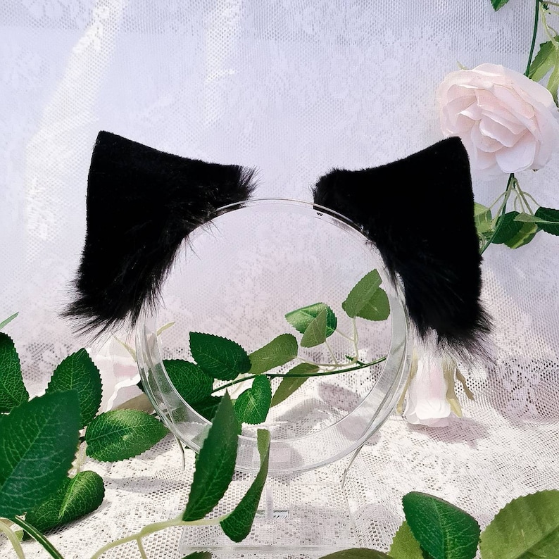 Black Cat Ears for Cosplay - Etsy