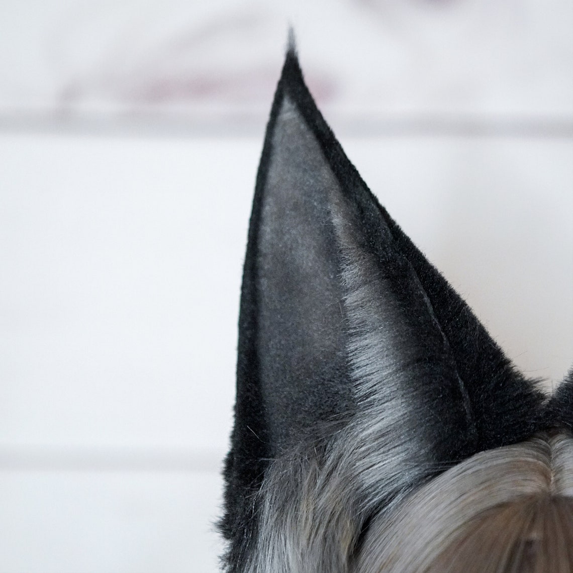 ZZZ Zenless Zone Zero Hoshimi Miyabi Cosplay Ears - Black Gray Fox Ears ...